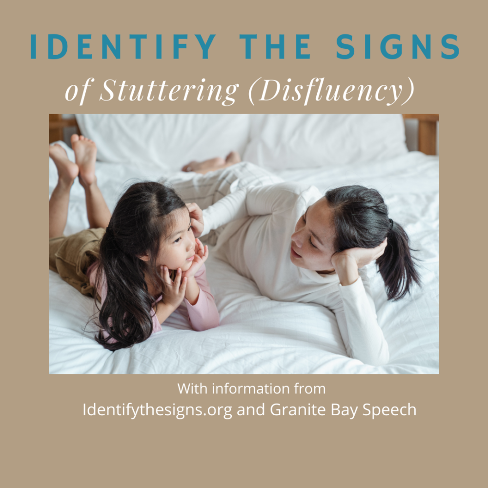 Identify the Signs of Stuttering (Disfluency) | Granite Bay Speech