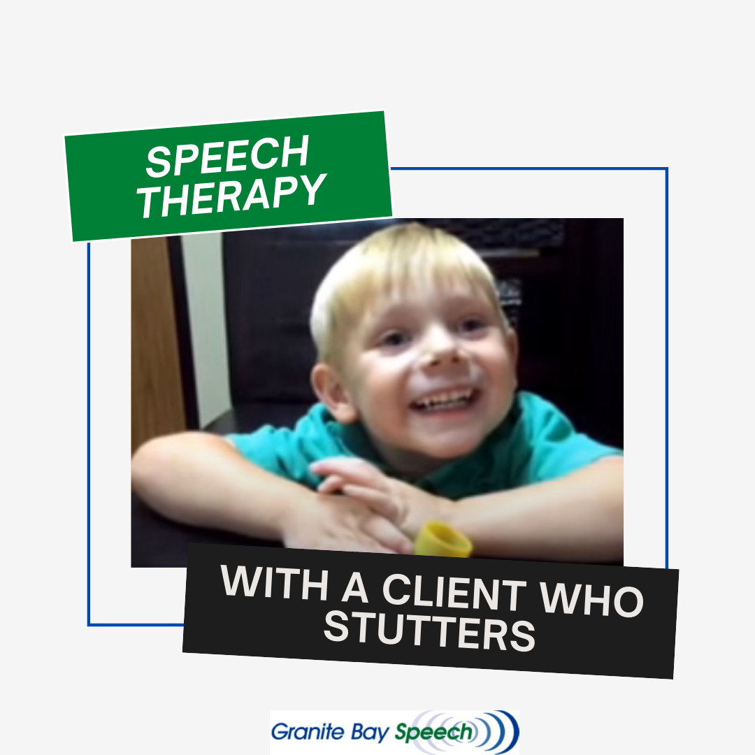 Watch Therapy in Action for Children who Stutter! | Granite Bay Speech